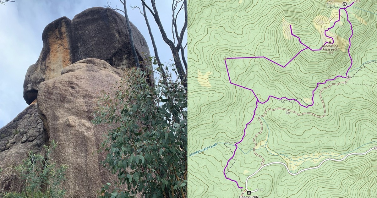 Gorilla Rock, Booroomba Rocks, and assorted spot heights. | Fri 0...